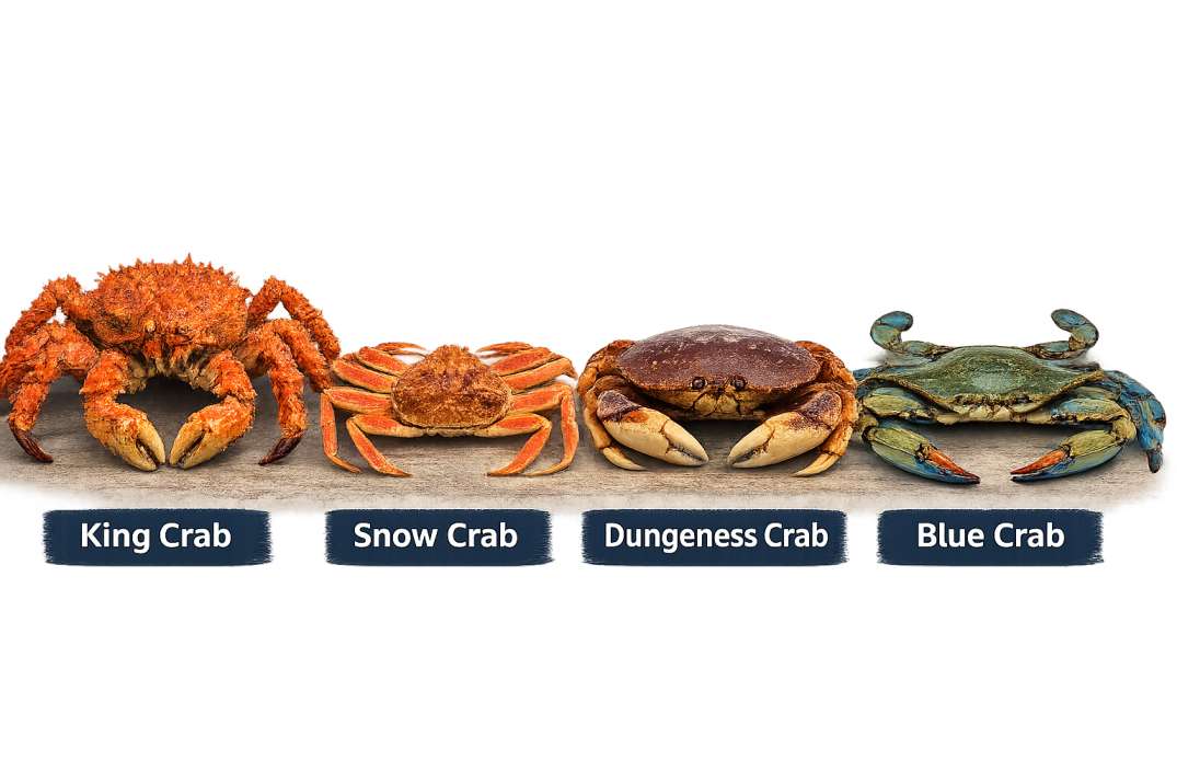 Crab Comparison Guide: Types of Crabs to Eat, Size, Taste & Key ...
